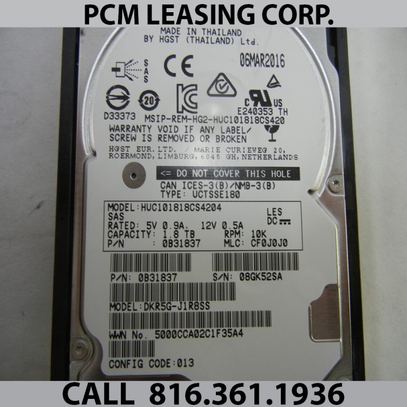 1.8TB, 10K rpm SFF Disk Drive for VSP G1000 Series | Hitachi Universal ...